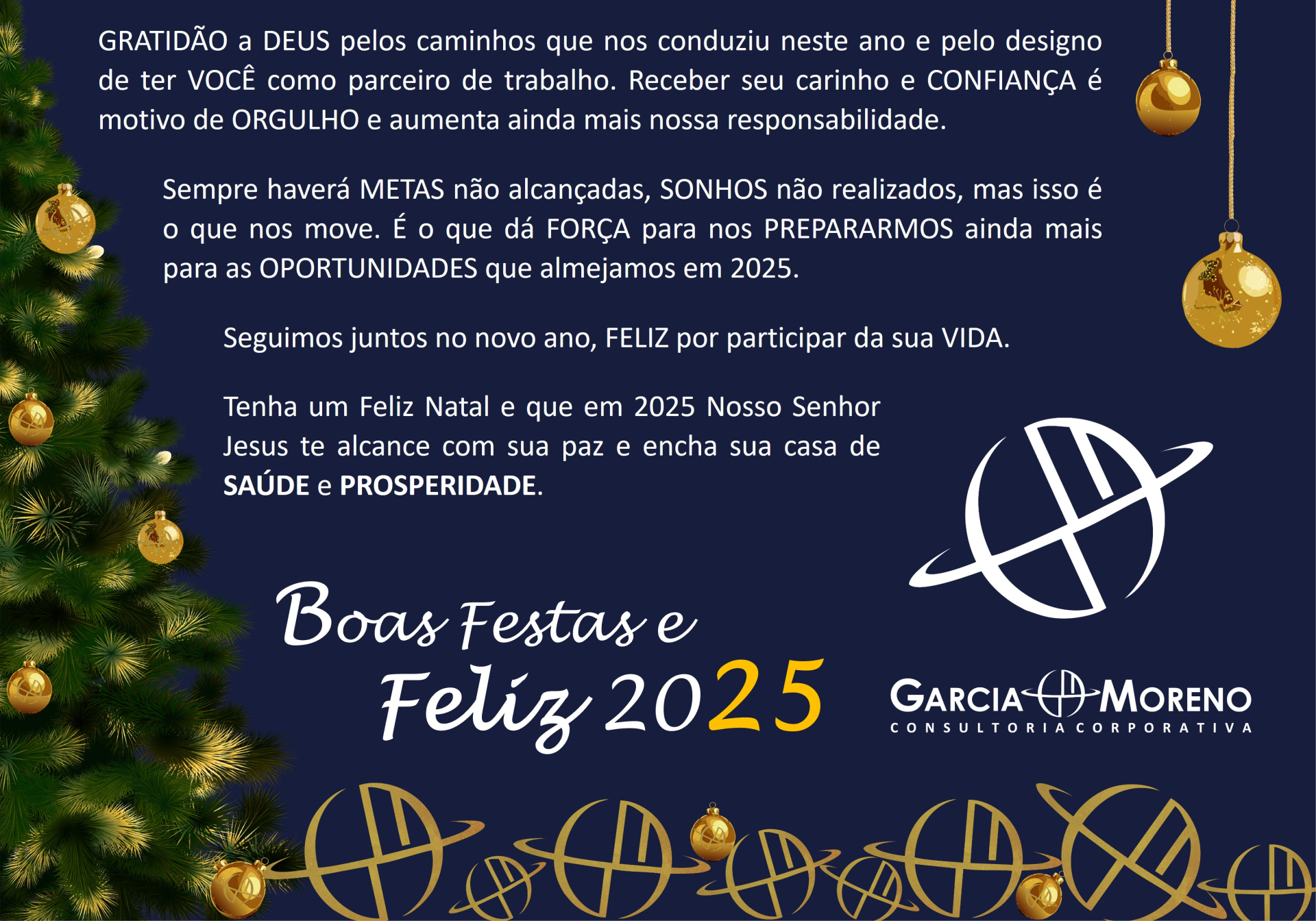 Boas Festas e Feliz 2025 - Veja mensagem do time GM para você ...